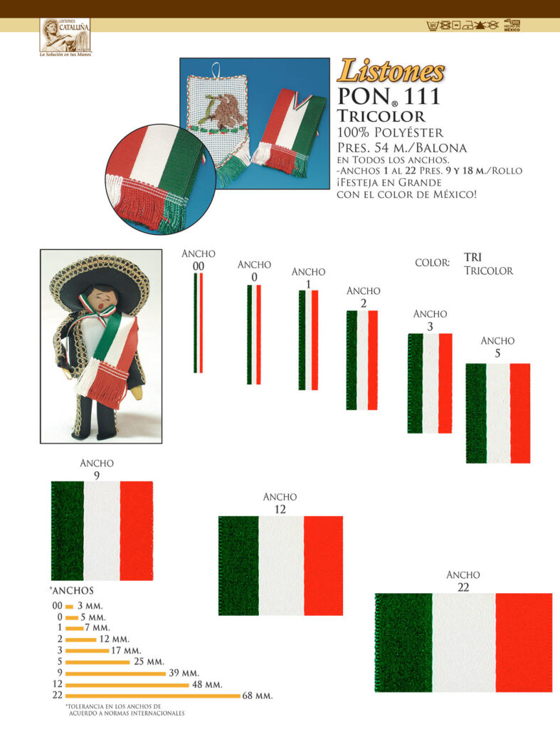 111 Tricolor Satinado – Listones Cataluña